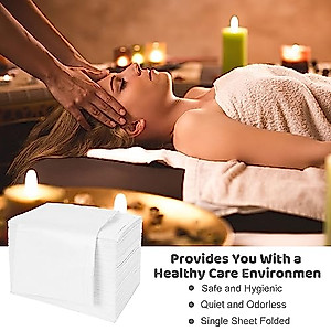 150 Pcs Disposable Bed Sheets, 31" x 71" Massage Table Sheets Non Woven Fabric SPA Bed Cover Breathable for Massage Beauty Tattoos