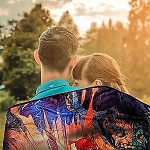 Bazillion Dreams Marvel Spider-Man Spider-Verse Characters Fleece Softest Comfy Throw Blanket for Adults & Kids| Measures 60 x 45 Inches