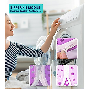 supuzz Cat Paw Shaped Silicone Laundry Bag with Zipper - Bra Washing Bags for Delicates - Mesh Bag for Lingerie - Wash Bag for Delicates