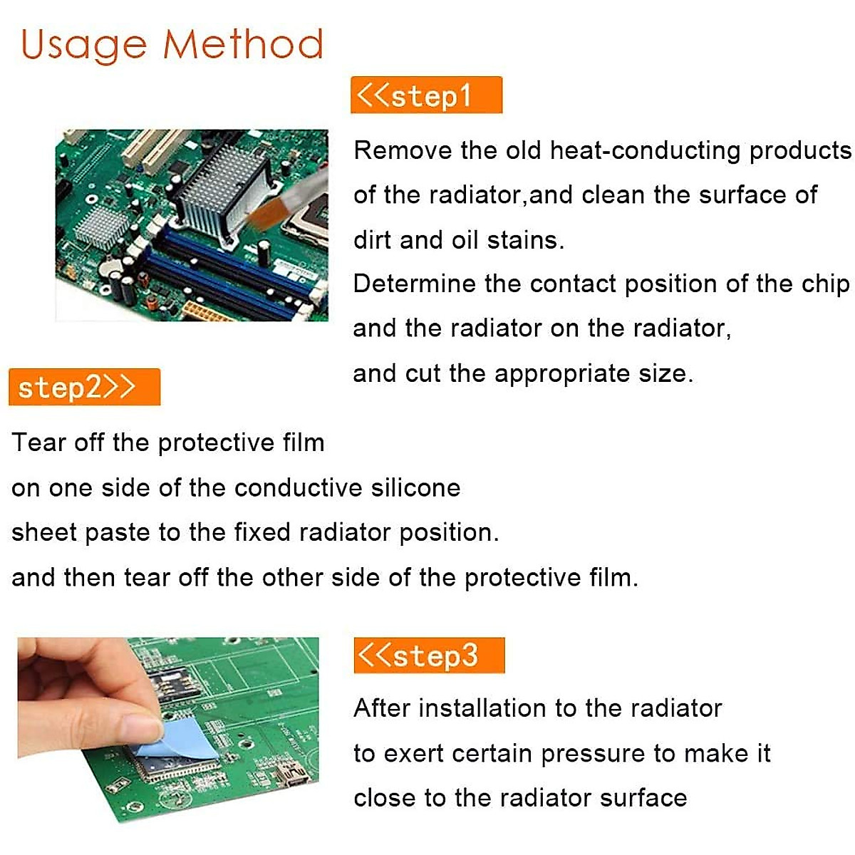 AIYUNNI Thermal Pad, 200x200x1mm Highly Efficient Thermal Conductivity 6.0 W/mK, Insulated Heat Resistant High Temperature Resistant Silicone Thermal Pad for IC SSD CPU GPU Heat Sink LED Cooling