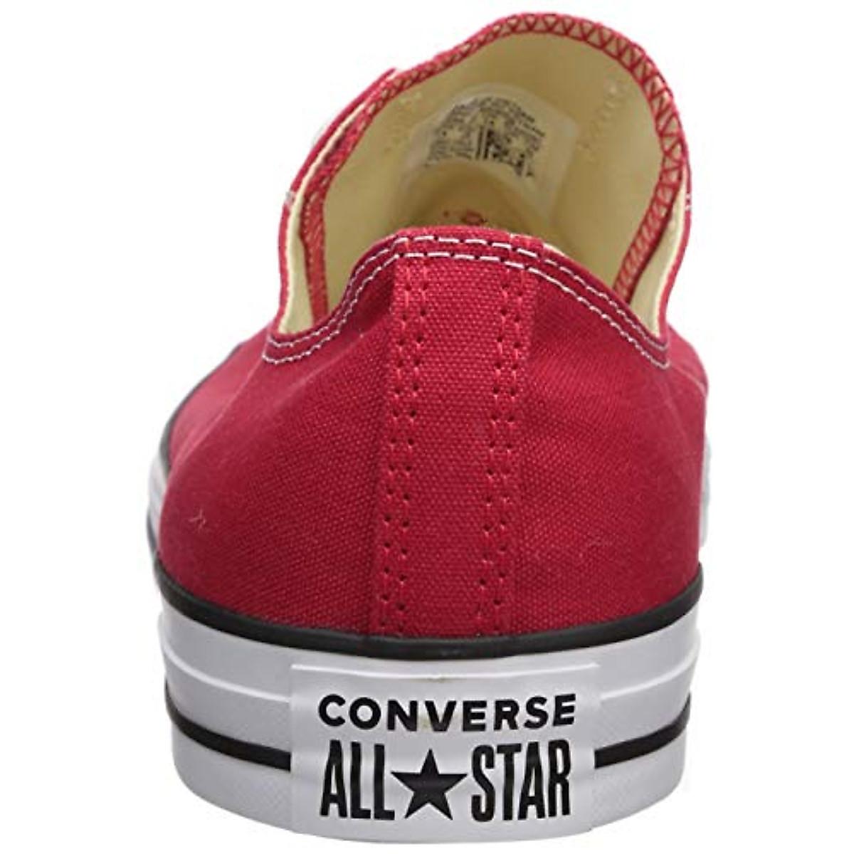 Converse Low TOP RED Chuck Taylor Sneakers, Red, 11 Women/9 Men