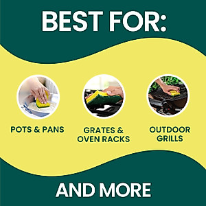 Scotch-Brite Heavy Duty Scrub Sponges, For Washing Dishes and Cleaning Kitchen, 6 Scrub Sponges