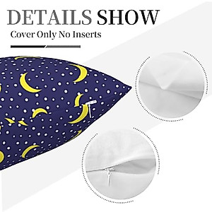 Lukbfall Moon Dot Pattern Background Decorative Pillow Cover 18 X 18 Inch Moroccan Home Decoration Pillowcases Cushion Cover Square Throw Pillow Cover for Couch Sofa Bed Living Room Bedroom