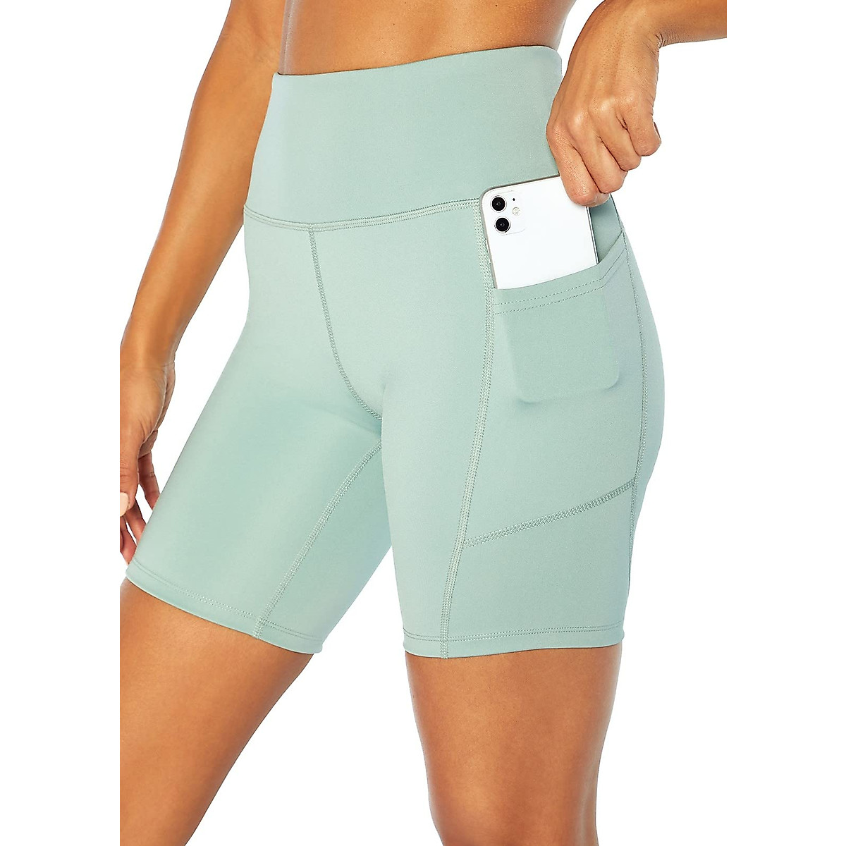 Marika Women's Lex High Rise Pocket Short, Blue Surf, Medium