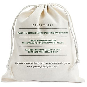 Soap Nuts Berries for Laundry 330 Loads Over 2.2 Lbs - Natures Alternative Soap Nuts Laundry Detergent with Burlap Backpack - Hypoallergenic & Unscented Laundry Soap Nuts Bulk - Natural & Eco-Friendly