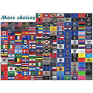 JBCD 2 Pack US Army 1775 Flag Patch Army Force Flags Tactical Patch Pride Flag Patch for Clothes Hat Patch Team Military Patch