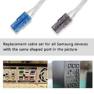 2 Pcs AH81-02137A Speaker Wire for Samsung HT-BD3252 HT-C650W HT-C6600 HW-J370 HW-K370 HW-JM37 HW-KM37 HW-J470 HW-K470 HT-J7500W HT-H7730WM HT-H7750WM HT-F5500W HT-FM65WC HT-F9730W SWA-8500S Speaker