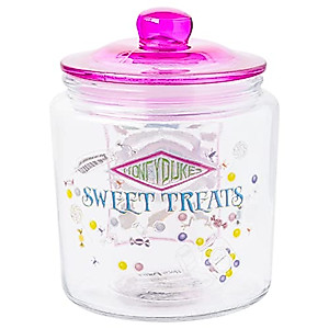 Silver Buffalo Harry Potter Honeydukes Treats Glass Jar with Lid, 6 Inches