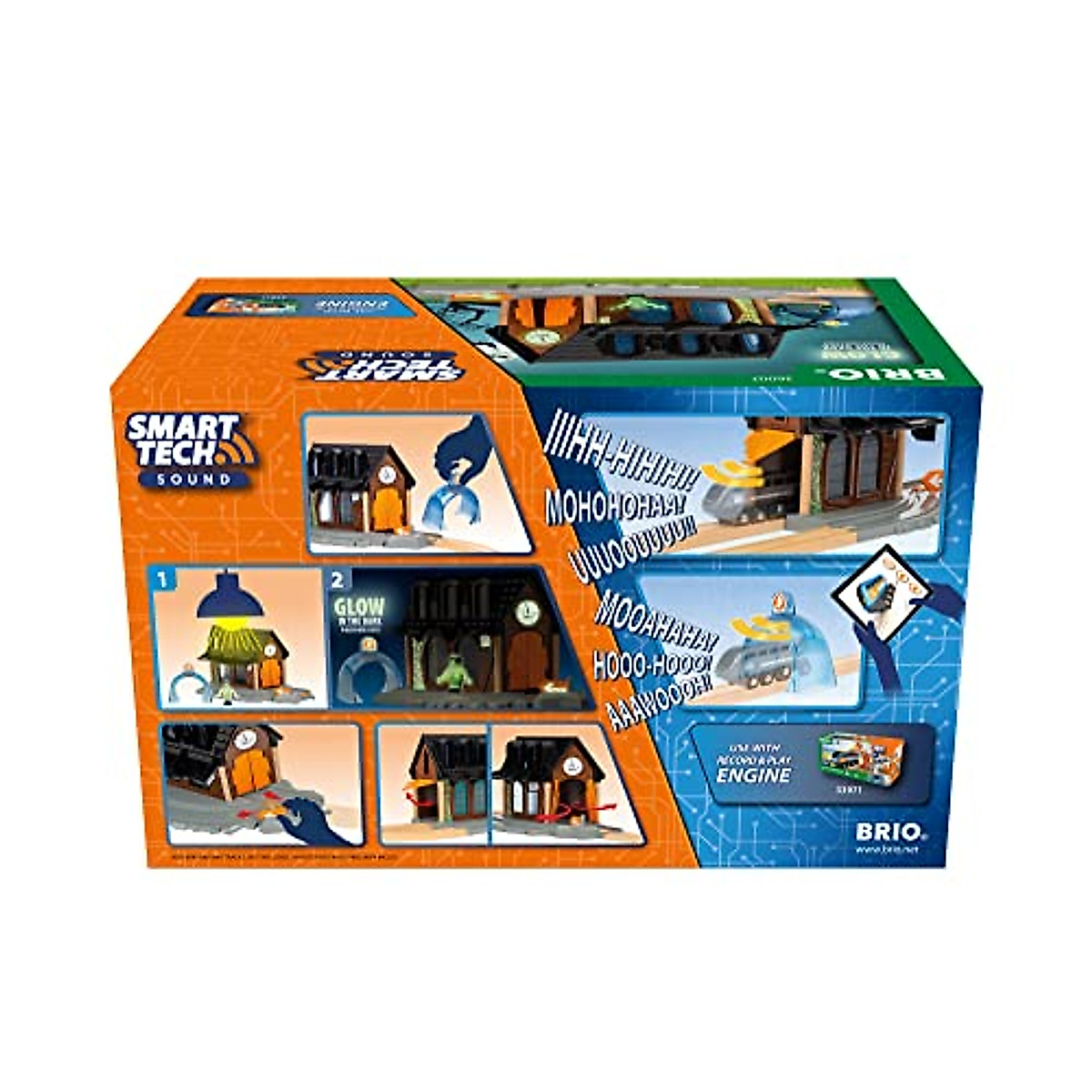 Brio World – 36007 Smart Tech Sound Spooky Train Station | Train Set Accessory Toy for Kids Age 3 Years and Up