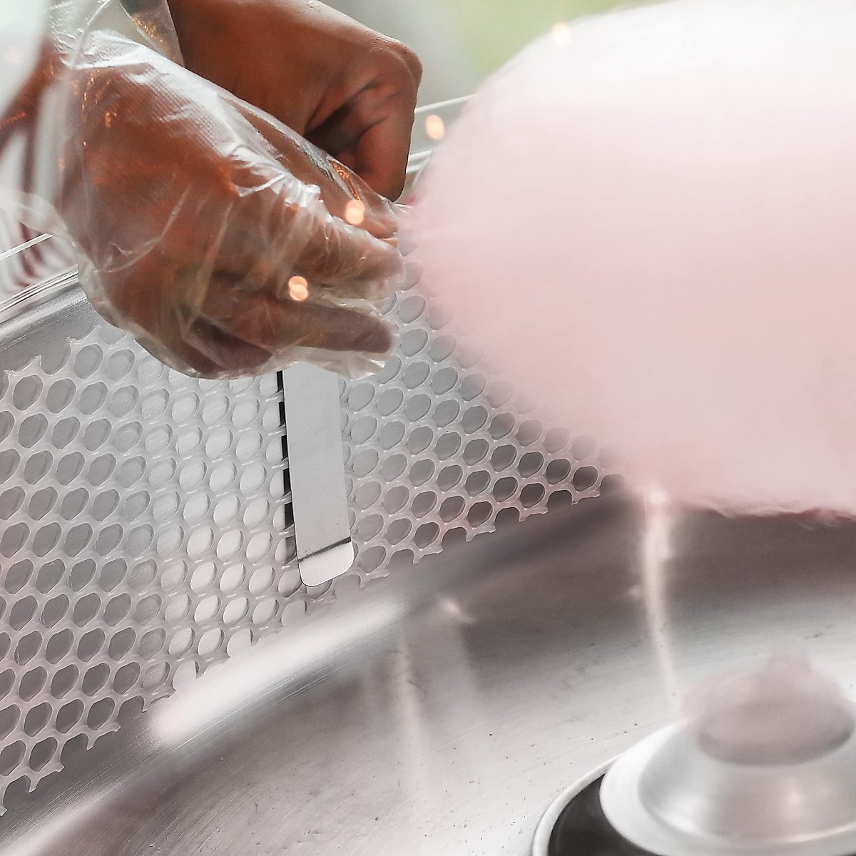 Olde Midway Cotton Candy Machine Mesh and Clip Stabilizer Kit for Candy Floss Maker