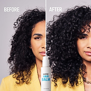 Hairstory Hair Balm, Moisturizing Air Dry Lotion, Leave In Conditioner Cream for All Hair Types, Adds Softness & Shine, Smooths Frizz, Defines Waves & Curls, 4oz