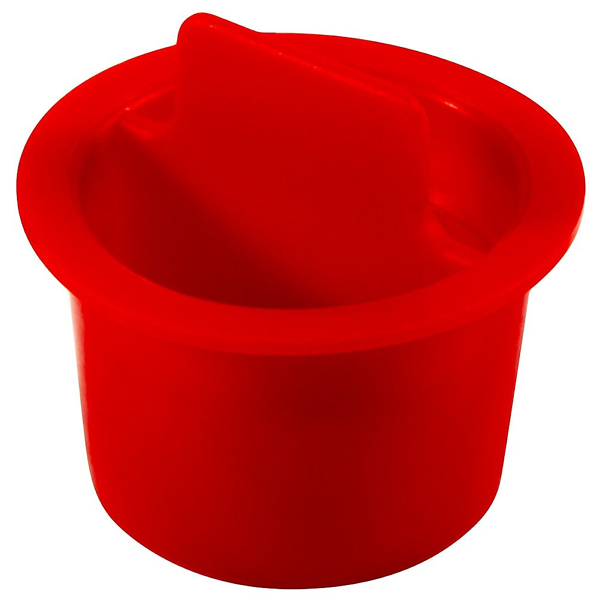 Caplugs 99394665 Plastic Center Pull Tab Tapered Plug. CPT-9, PE-LD, Cap OD 0.94" Plug ID 0.788", Red (Pack of 200)