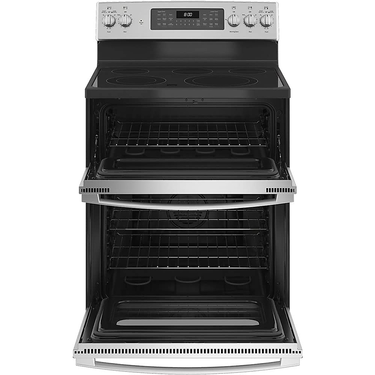 GE® 30" Free-Standing Electric Double Oven Convection Range
