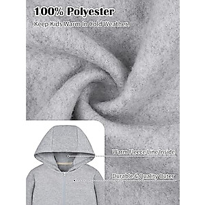 Cooraby 3 Pack Toddler Boys Fleece Full Zip Hoodies Long Sleeve Zip Up Hoodie Sweatshirt with Pocket Lightweight Jacket for Toddlers