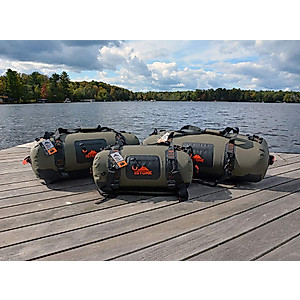 Big Stone Fully Waterproof, airtight, Submersible, Heavy Duty, Rugged, Scuba Zipper Dry Bag - Carry as Duffel, Backpack or Shoulder - Large/x-Large (90 Liter)