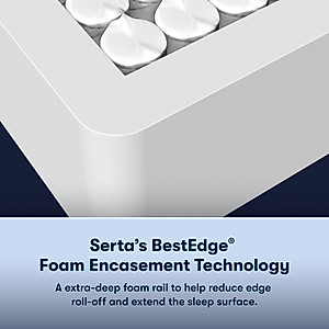 Serta Perfect Sleeper Enhanced 14.5" King Mattress - Plush Pillow Top, Cooling Gel Memory Foam, Pocket Innersprings for Motion Isolation, Edge Support, CertiPUR-US Certified - Nurture Night