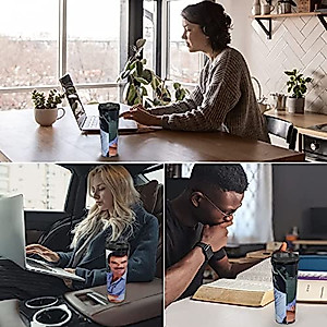 KIANSLA Tom Selleck Coffee Cup Stainless Steel Cup With Leak-Proof Lid For Hot And Cold Drinks Insulated Travel Mugs, Is A Gift For A Good Friend 12oz