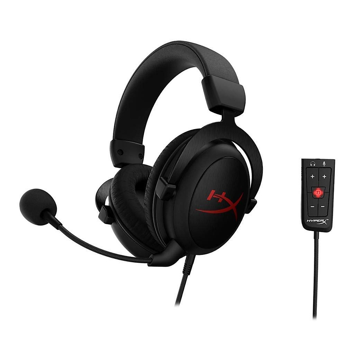 HyperX Cloud Core USB Gaming Headset, DTS Headphone:X Spatial Audio, Detachable Noise-Cancelling Mic, Comfortable Memory Foam, Durable Aluminum Frame for PC, Xbox Series X|S, Xbox One, Black (Renewed)