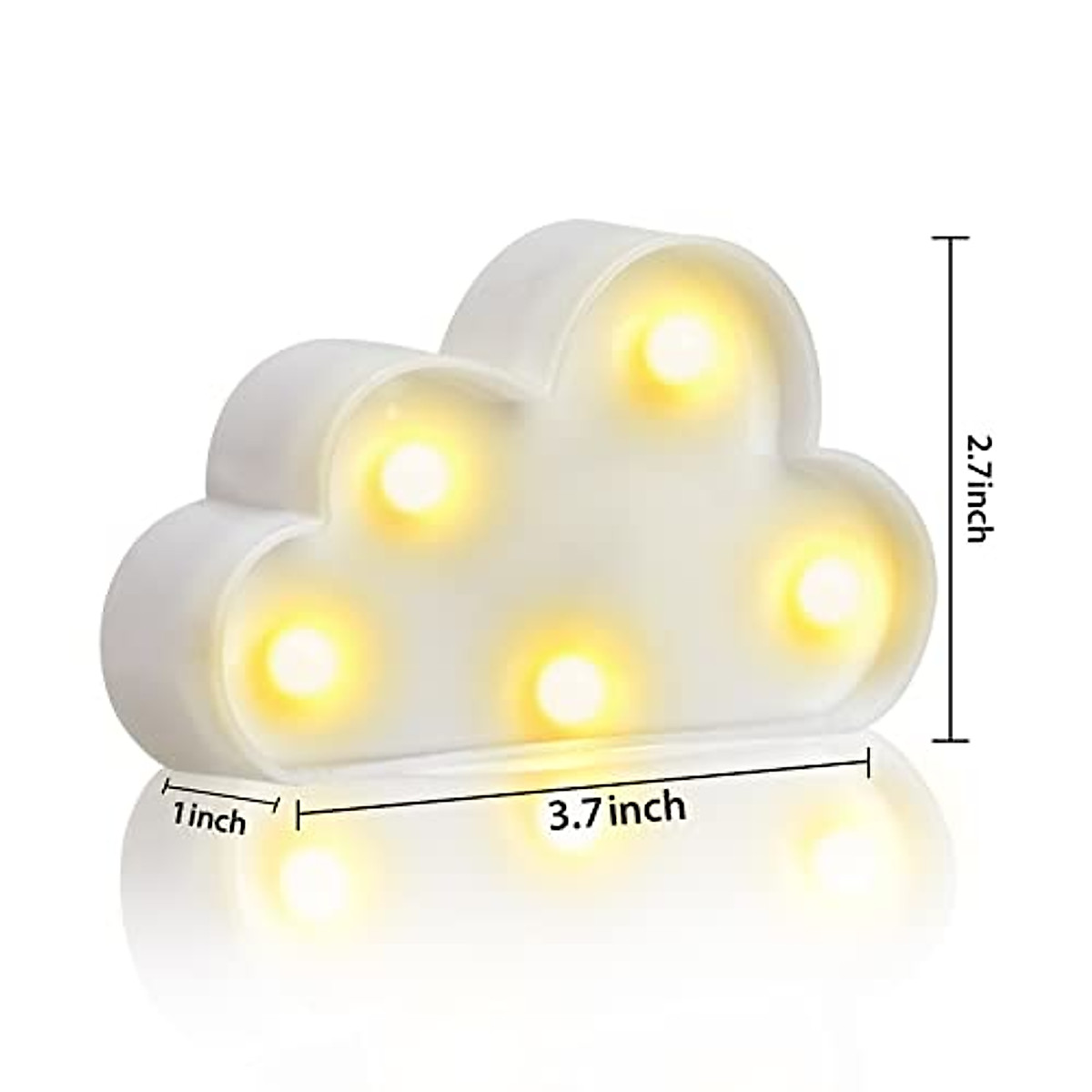 3 Pcs LED Cloud Night Light Can Be Hung On The Wall Kids Room Room Light, Suitable for Birthday Party Holiday Decoration Baby Room Nursery Decoration (Cloud)