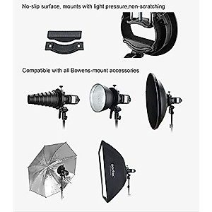 Godox S2 S-Type Speedlite Bracket Bowens Mount Holder for Godox V1 AD200Pro AD400Pro AD200 V860II TT685 TT600 TT350 Flash Strobe Speedlight
