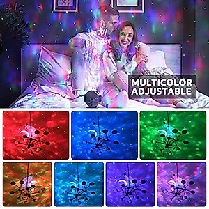 Star Projector Galaxy Light, 270°Rotating Night Light Projector, Starry Night Light Galaxy Projector with Bluetooth Speaker Remote Control Timer for Adult Bedroom Birthday Party Gifts