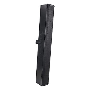 Sound Town Passive Wall-Mount Column Mini Line Array Speaker with 8 x 5” Woofers, Black for Live Event, Church, Conference, Lounge (CARPO-V10B)
