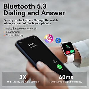 Gydom Smart Watches for Men Women, Alexa Built-in, Answer/Make Calls, 1.8" Touch Screen Fitness Activity Tracker, IP68 Waterproof Heart Rate Sleep Monitor for iPhone Android Anniversary Birthday Gifts