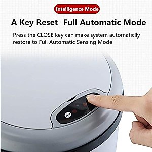 WENLII 11L Intelligent Trash Can Automatic Touchless Induction Motion Sensor Kitchen Wide Opening Sensor Waste Garbage Bin