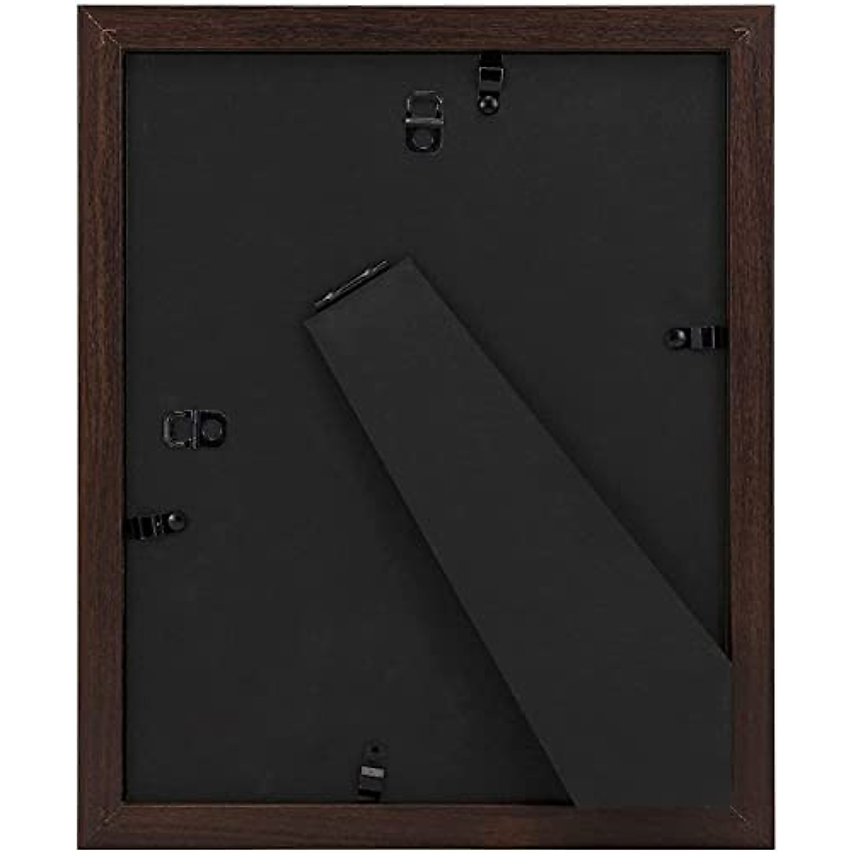 Golden State Art, 8x10 Picture Frame with Mat for 5x7 Photo - High Definition Glass Wall Mounting or Tabletop Display (Brown, 1 Pack)