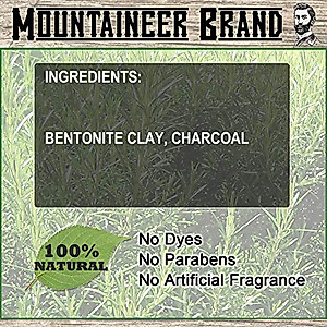 Mountaineer Brand Bald Head Care Detox Mask for Men | All Natural Exfoliator & Moisturizer with Bentonite Clay & Charcoal | Step 5 Head, Face, Skin Cleansing Mask for Soft Fresh Skin | Unscented 4oz