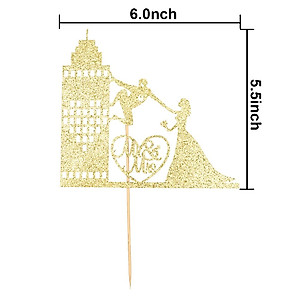 Spider-Man Wedding Cake Topper, Superhero Silhouette, Mr & Mrs Wedding Cake Decors, Bride and Groom Party Decorations, Gold Glitter