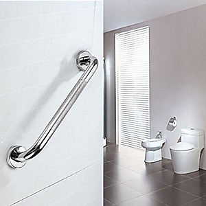 Sumnacon 16 Inch Bath Grab Bar with Anti-Slip Grip, Sturdy Stainless Steel Shower Safety Handle for Bathtub,Toilet, Bathroom,Kitchen,Stairway Handrail,Come with Mounted Screws
