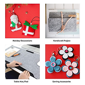 Felt Fabric Soft Felt Sheet 1yard/36 x78 Durable Craft Felt Cloth 1.5mm Thick for Handcrafted,Sew,DIY Project,Party Decoration (Black,1yard)