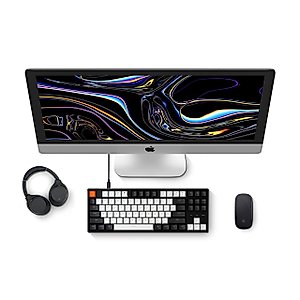 Keychron C1 Mac Layout Wired Mechanical Keyboard, Gateron G Pro Red Switch, Tenkeyless 87 Keys ABS keycaps Computer Keyboard for Windows PC Laptop, White Backlight, USB-C Type-C Cable