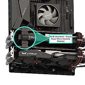 LINKUP - Flexible SLI Bridge GPU Cable Extreme High-Speed Technology Premium Shielding 85 ohm Design for NVIDIA GPUs Graphic Cards┃NOT Compatible with AMD or RTX 2000/3000 GPU - [6 cm]