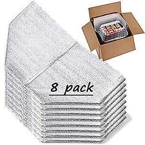 Reusable Insulated envelope Bags 13 X 8.5 X 12 Metalized Box Liners 8 PCS Thermal Box Liners for Lunch Box Shopping Bag Insulation Lining Waterproof Insulation Package