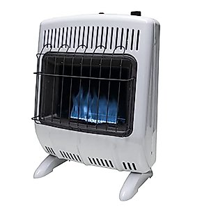 Mr. Heater MHVFBF20NGT 20,000 BTU Vent Free Blue Flame Natural Gas Heater & Supplemental Heat in Cold Rooms, Additions, Sun Rooms & Cabins - White