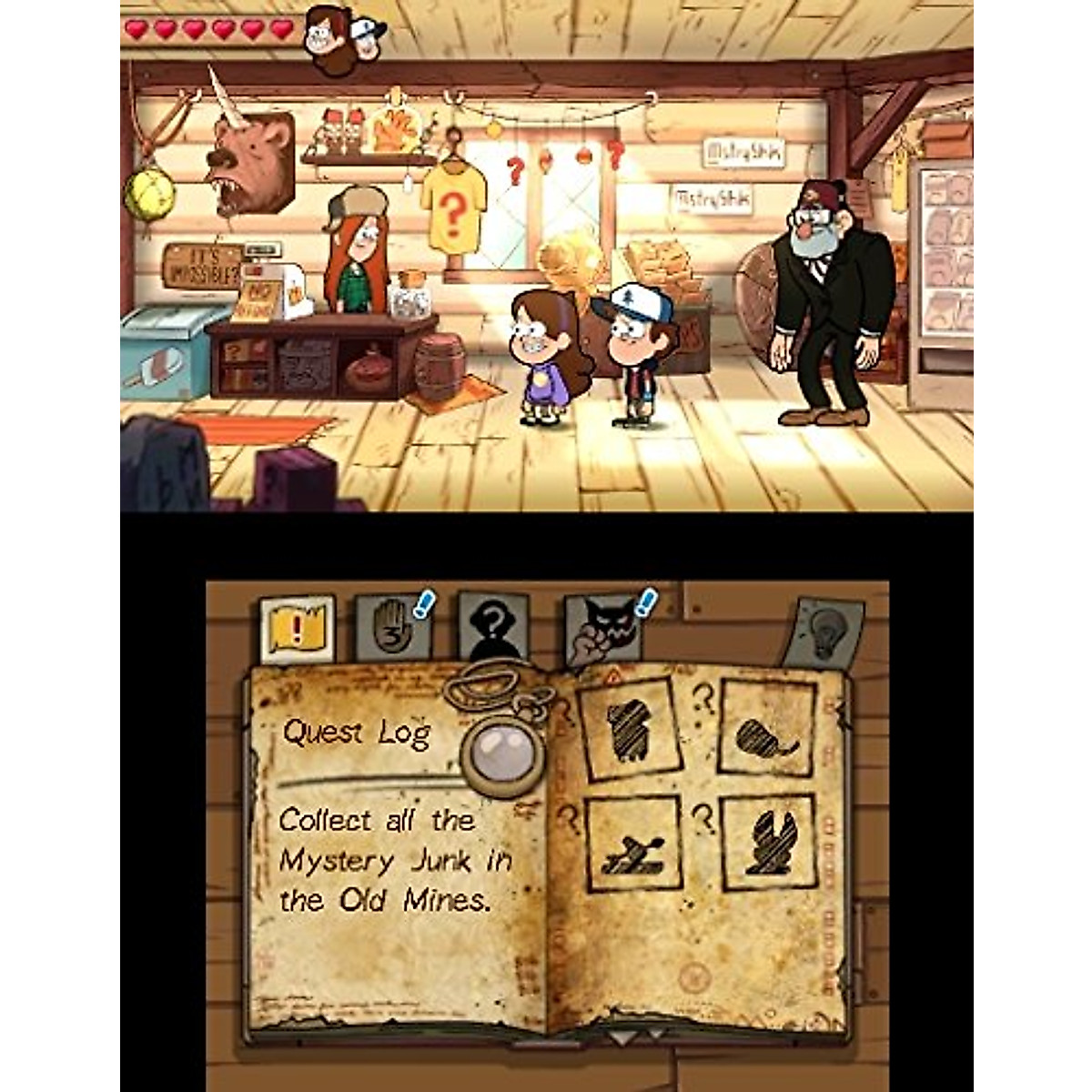 Gravity Falls: Legend of the Gnome Gemulets - Nintendo 3DS Standard Edition