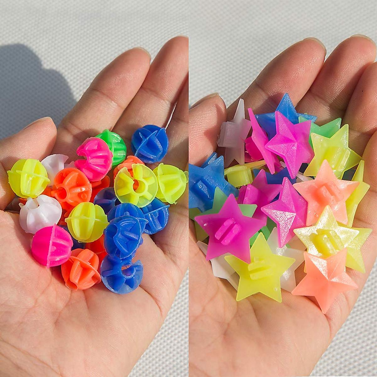 YuCool Bike Wheel spokes-180Pcs Colorful Star Bicycle Spokes,Bike Decorations Wheel Spokes Bead,Bike Accessoriess for Kids