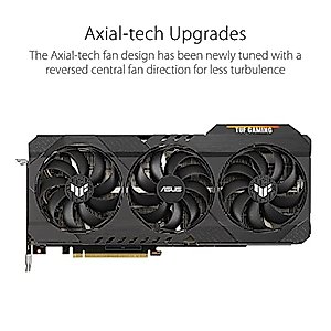 ASUS TUF Gaming NVIDIA GeForce RTX 3080 Ti OC Edition Graphics Card (PCIe 4.0, 12GB GDDR6X, HDMI 2.1, DisplayPort 1.4a, Dual Ball Fan Bearings, Military-Grade Certification, GPU Tweak II)