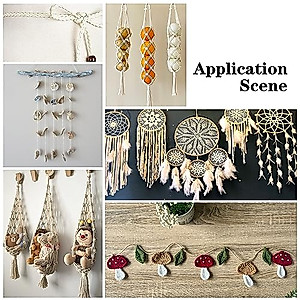 jijAcraft 110 Yards White Nylon Cord, 0.8mm White Braided Lift Shade Cord, Braided Nylon Wind Chime String Cord for Blind Shade, Gardening Plant, Bracelet Making, DIY Crafts