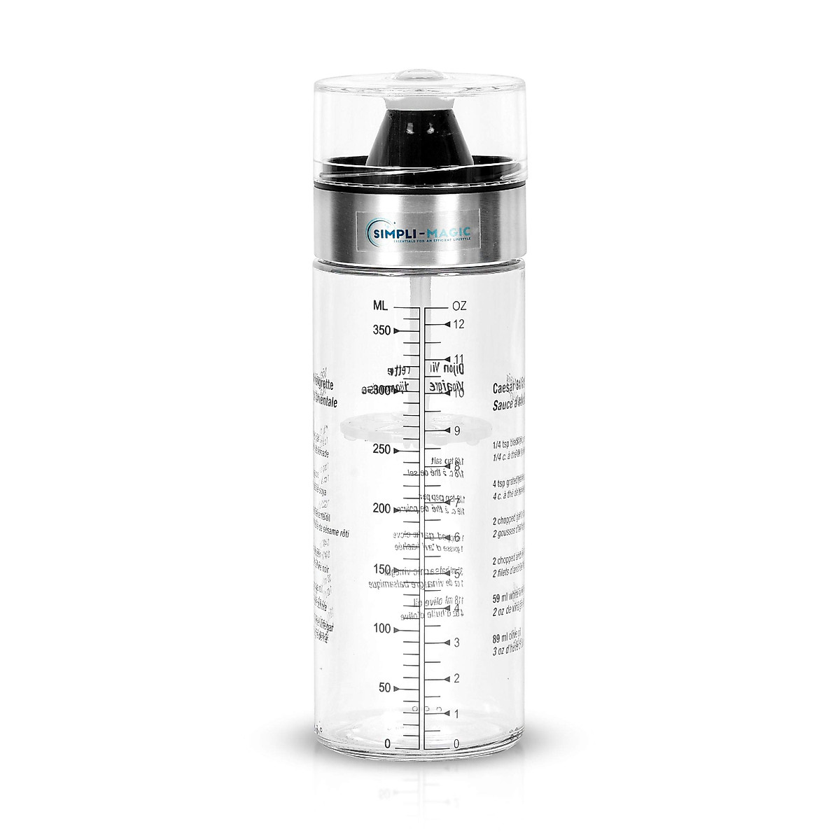 Simpli-Magic 79339 Salad Dressing Shaker, Large, Stainless
