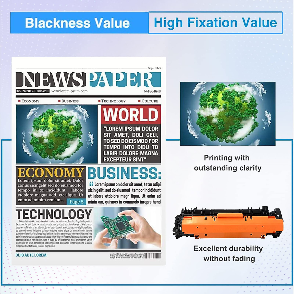 Compatible for HP 207A Toner Cartridge Replacement for 207A W2210A W2211A W2213A W2212A Toner Cartridge for HP Laserjet Pro M255dw M255nw M282nw M283fdn M283fdw Black Ink