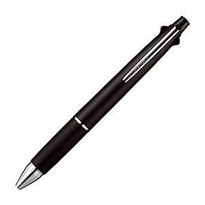 uni Jetstream Multi Pen 4 and 1, 0.38mm Ballpoint Pen (Red, Blue, Green) and 0.5mm Mechanical Pencil, Body, Black (MSXE5100038.24)