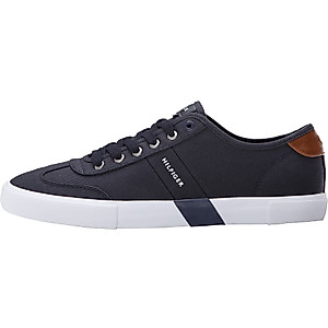 Tommy Hilfiger Men's Pandora Sneaker, Navy Canvas 404, 8.5M