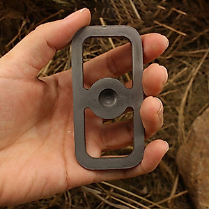 Useful Emergency Fire Starter Metal -Outdoor Camping Hiking Instant Survival Flint -Safety Durable Accessory -Camping Emergency Gear Carbon Steel Fire Striker(Without Stone)