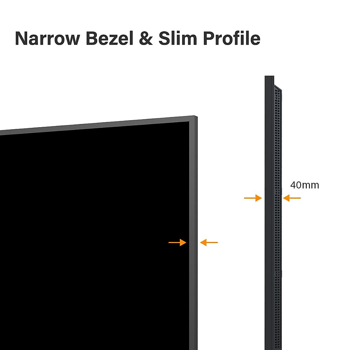 AG Neovo DS5551U 55'' Commercial Digital Signage Display for Business, All-in-one, 4K UHD, 500 nits, HDMI, USB, LAN, 24/7 Operation, Portrait and Landscape, Zero-Gap Wall Mount Kit Included