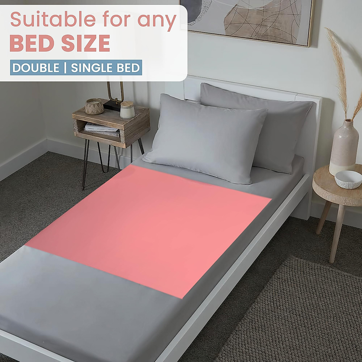 Aaram Ultrasoft Infant Waterproof Dry Rubber Bed Sheet Cover/Toddler Sleeping Mattress Protector/Urine Non-Absorbent Reusable Crib Mat (2 Meter) (78 x 36 Inches) (200 x 90 cm)