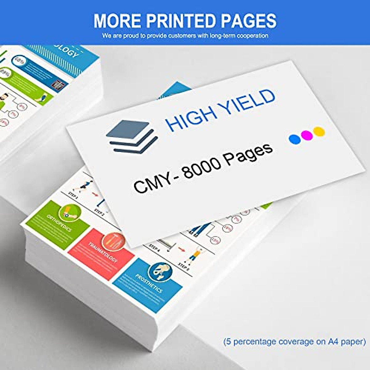 C8000 Yellow Toner Cartridge 106R04036 - DRAWN 1 Pack Compatible C8000 Standard Yield (8000 Pages) Toner Cartridge Replacement for Xerox Versalink C8000 Printer, 106R04036