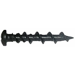 Powers Fastening Innovations 02276 Wall-Dog - 1/4-Inch by 1-1/2-Inch Black Phosphate Pan Head Light Duty Anchor, 100 Per Box